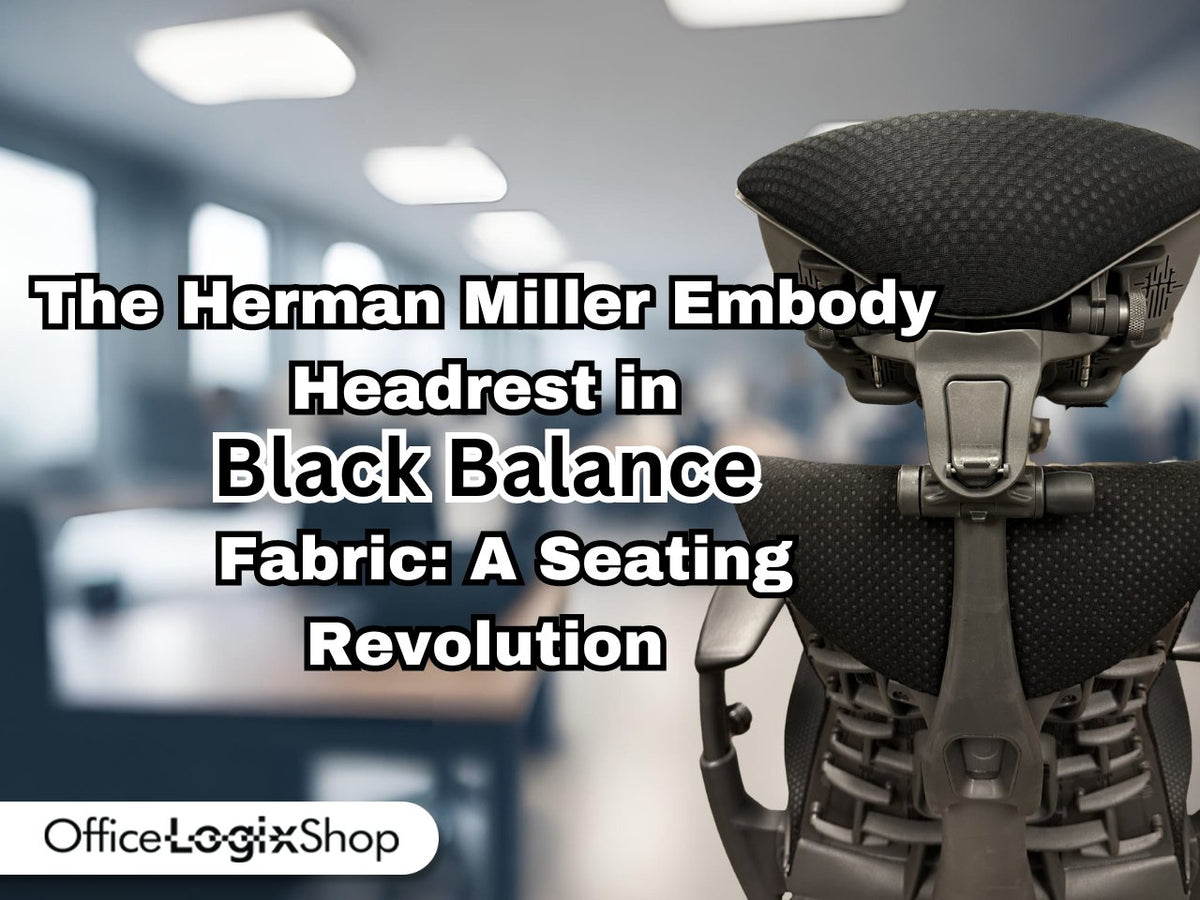 The Herman Miller Embody Headrest in Black Balance Fabric: A Seating R