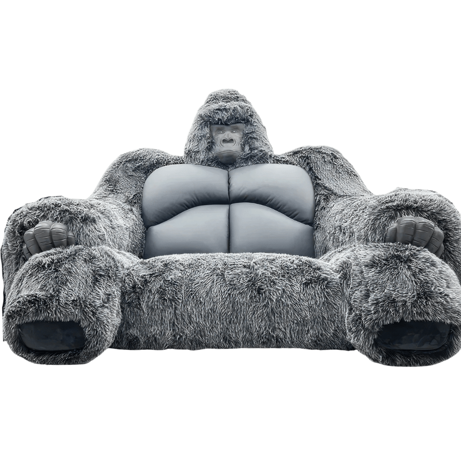 Gray Gorilla Sofa - Giant Gorilla Shaped Couch | OfficeLogixShop ...