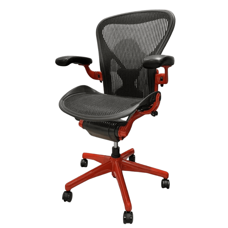 Herman Miller Aeron Classic Chair | Custom Red | Delivery ETA 40 Days